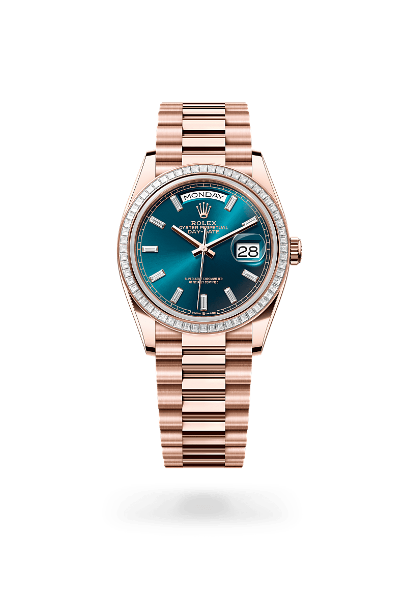 Rolex Day-Date 36 Everose gold, M128395TBR-0032